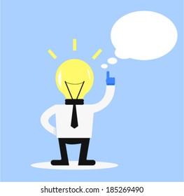 Clever Man Think Stock Vector (Royalty Free) 185269490 | Shutterstock