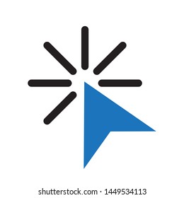 Click Arrow Icon Cursor Clicking Icon Stock Vector (Royalty Free) 1449534113 | Shutterstock