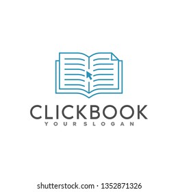 Click Book Logo Illustration Vector: Vector có sẵn (miễn phí bản quyền ...