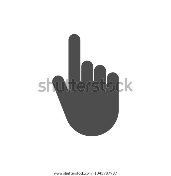 Click Finger Icon Touch Symbol Vector Stock Vector (Royalty Free ...