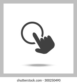 Click Hand Icon Stock Vector (Royalty Free) 300250490 | Shutterstock