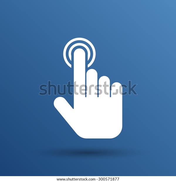 Click Hand Icon Pointer Vector Finger Stock Vector (Royalty Free) 300571877 Click Hand Icon Pointer Vector Finger Stock Vector (Royalty Free) 300571877