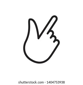 Click Hand Icon Vector Illustration Stock Vector (Royalty Free ...