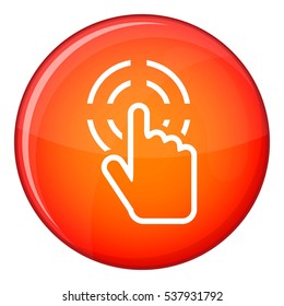 Click Icon Red Circle Isolated On Stock Vector (Royalty Free) 537931792 ...