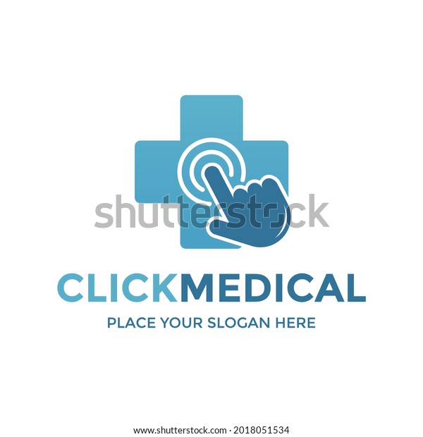 Click Medical Vector Logo Template This Stock Vector (Royalty Free ...