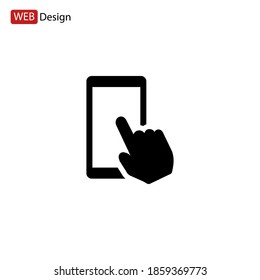 Click On Phone Icon Vector Illustration Stock Vector (Royalty Free ...
