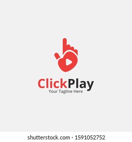 Click Play Logo Symbol Templateemblemcreative ...