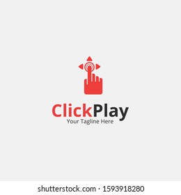 Click Play Logo Symbol Templateemblemcreative ...