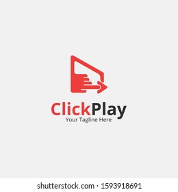 Click Play Logo Symbol Templateemblemcreative ...