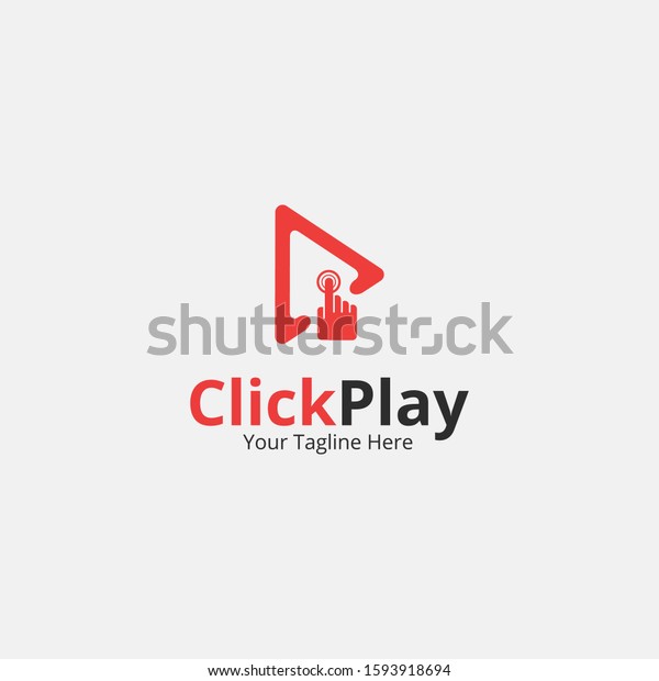Click Play Logo Symbol Templateemblemcreative ...