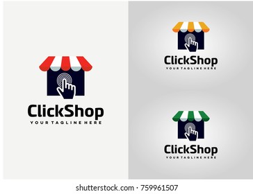 Click Shop Logo Template Design Creative: vetor stock (livre de ...
