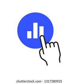 Click Statistics Icon Stock Vector (Royalty Free) 1317280925 | Shutterstock