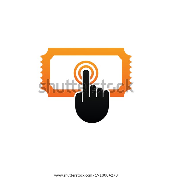 Click Ticket Logo Template Design Stock Vector (Royalty Free ...
