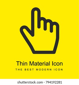 Clicker Bright Yellow Material Minimal Icon Stock Vector (Royalty Free ...