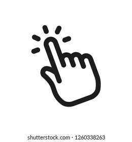 Interact Icon Finger Touch Interaction Symbol Stock Vector (Royalty ...