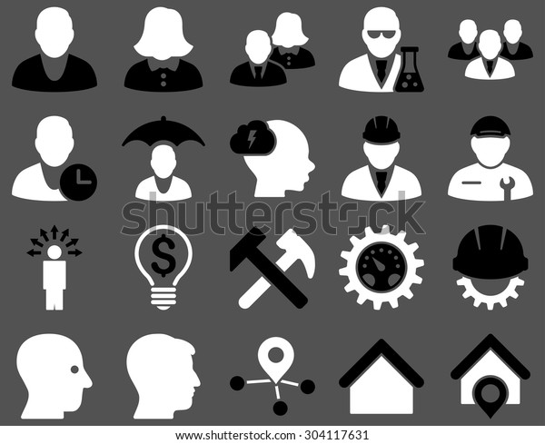 Client Business Icon Set These Flat Stock Vector (Royalty Free ...