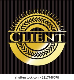 Client Gold Badge Emblem Stock Vector (Royalty Free) 1117949078 ...