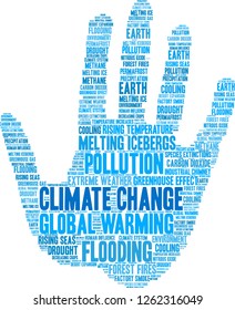 Climate Change Word Cloud On White Stock Vector (Royalty Free ...