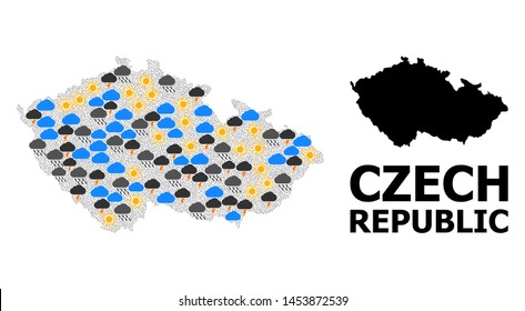 Climate Mosaic Vector Map La Gomera Stock Vector (Royalty Free ...