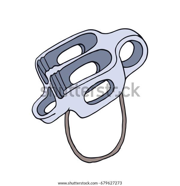 Climbing Belay Device Isolated Vector Stock Vector (Royalty Free ...