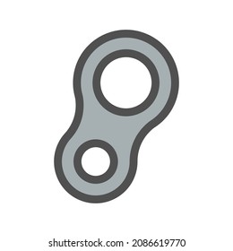 Climbing Belay System Figure 8 Linear Stock Vector (Royalty Free ...