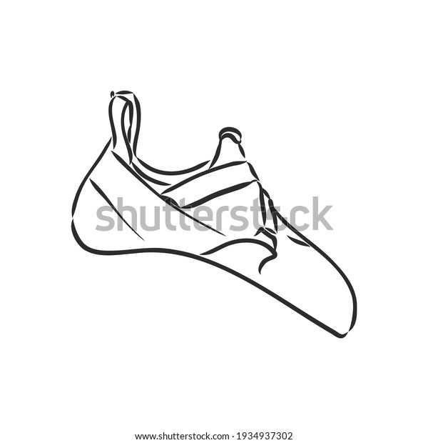 Climbing Shoes Pair Isolated On White Stock Vector (Royalty Free ...