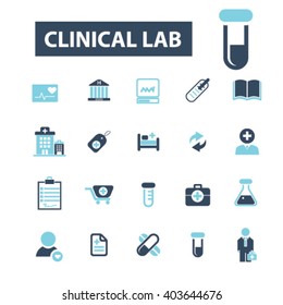 Clinical Lab Icons Stock Vector (Royalty Free) 403644676 | Shutterstock