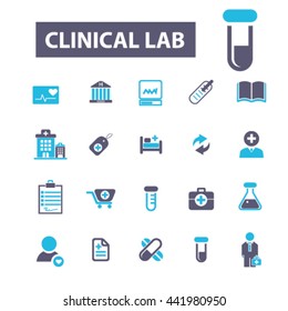 Clinical Lab Icons Stock Vector (Royalty Free) 383305819 | Shutterstock