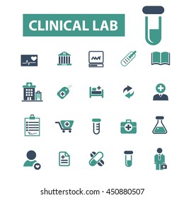 Clinical Lab Icons Stock Vector (Royalty Free) 451731247 | Shutterstock