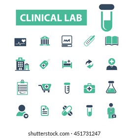 Clinical Lab Icons Stock Vector (Royalty Free) 451731247 | Shutterstock