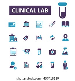 Clinical Lab Icons Stock Vector (Royalty Free) 383305819 | Shutterstock
