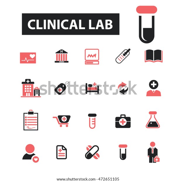 Clinical Lab Icons Stock Vector (Royalty Free) 472651105 | Shutterstock