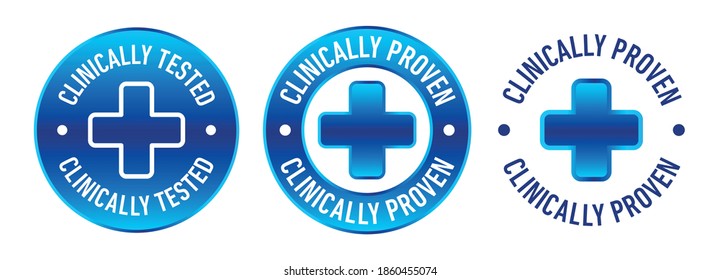 Clinically Tested Approved Vector Badge Dietary Stock Vector (Royalty ...