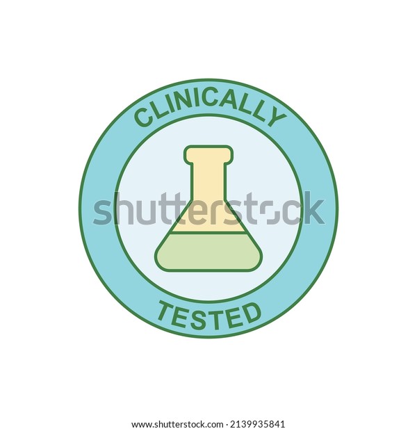 Clinically Tested Label Icon Color Icon Stock Vector (Royalty Free ...