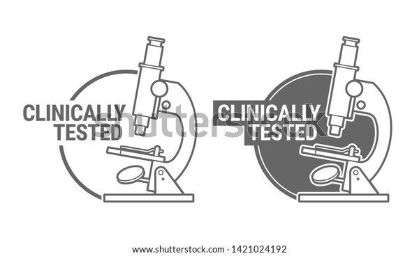 Clinically Tested Sign Stamp Symbol Vector Stock Vector (Royalty Free ...
