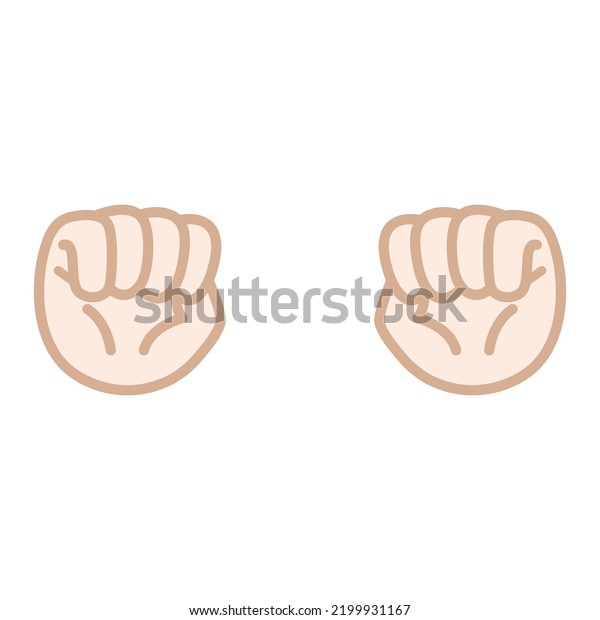 Clip Art Clasped Hands Stock Vector (Royalty Free) 2199931167 ...