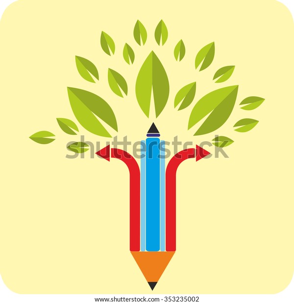Clip Art Education Tree Icon Stock Vector (Royalty Free) 353235002 ...