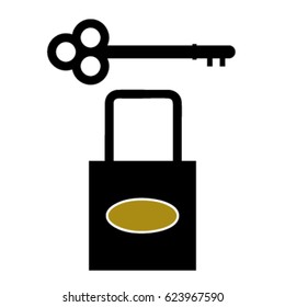 Clip Art Icon Key Stock Vector (Royalty Free) 623967590 | Shutterstock