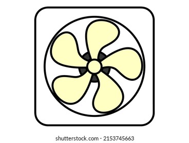 Clip Art Simple Ventilation Fan Stock Vector (Royalty Free) 2153745663 ...