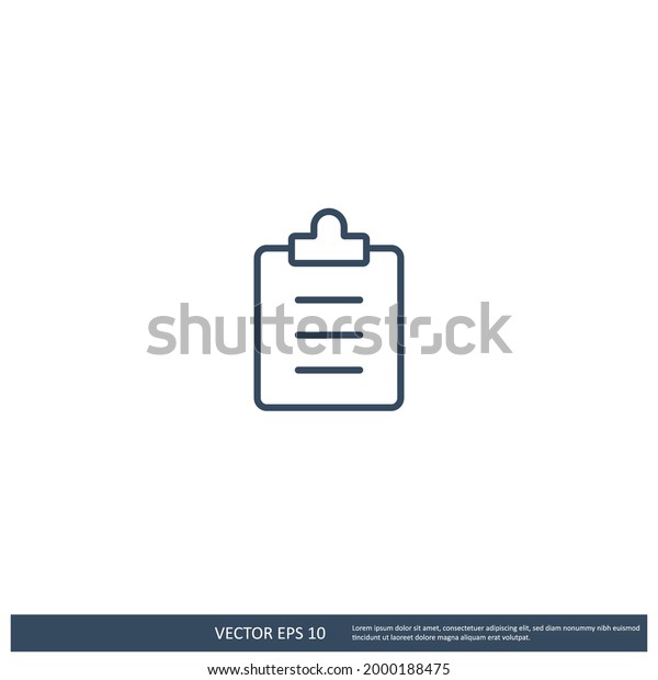Clip Board Icon Document Symbol Vector Stock Vector (Royalty Free ... Clip Board Icon Document Symbol Vector Stock Vector (Royalty Free ...