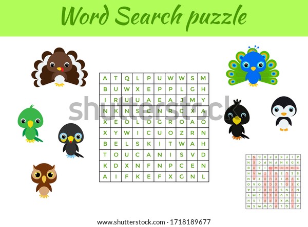 Clip Cards Game Template Word Search: стоковая векторная графика (без ...