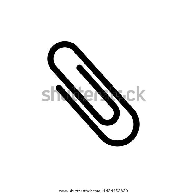 Clip Symbol Vector Icon Illustration Stock Vector (Royalty Free ...