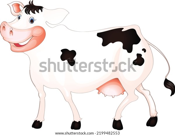 Clipart Cow Vector File Stock Vector (Royalty Free) 2199482553 ...