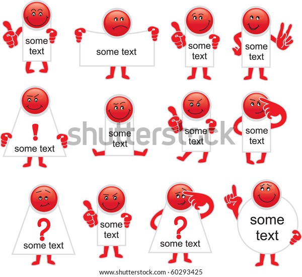 Clipart Red Smiles Stock Vector (Royalty Free) 60293425 | Shutterstock