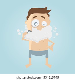 Clipart Shaving Man Stock Vector (Royalty Free) 534615745 | Shutterstock