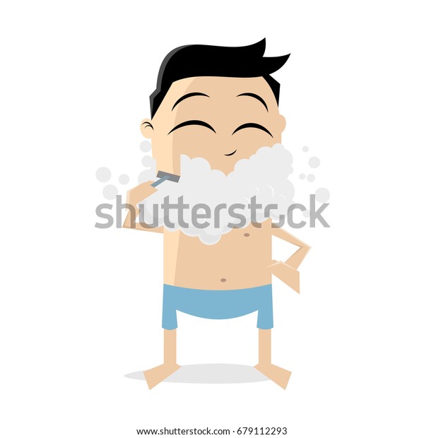 Clipart Shaving Man Stock Vector (Royalty Free) 679112293 | Shutterstock