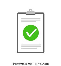 Clipboard Checklist Flat Design Check List Stock Vector (Royalty Free ...
