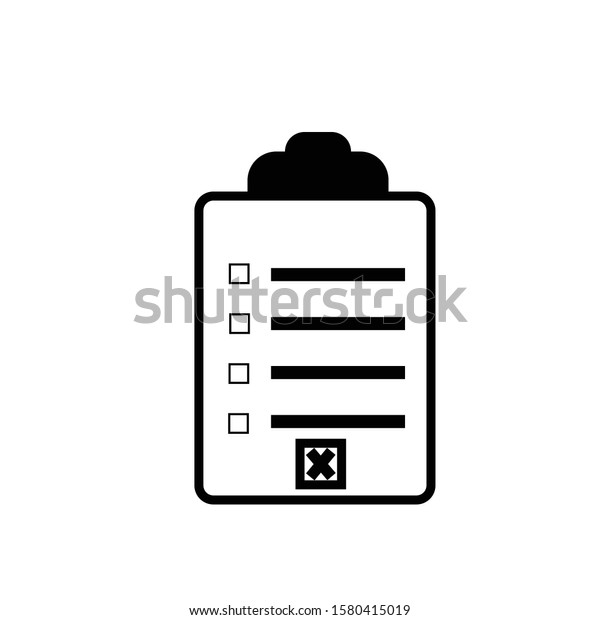 Clipboard Icon Design Check Mark Below Stock Vector (Royalty Free ...