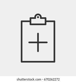 Clipboard Icon Illustration Isolated Vector Sign Stock Vector (Royalty ...