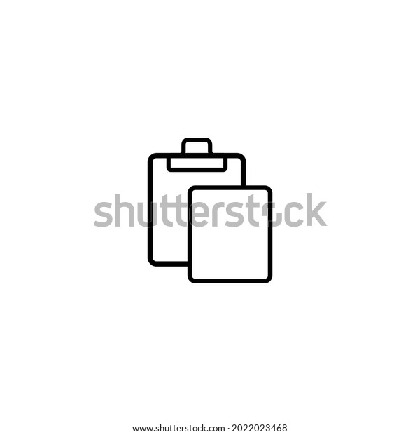 Clipboard Icon Simple Vector Perfect Illustration Stock Vector (Royalty ...